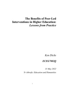 The benefits of peer-led interventions in Higher Education: lessons ...